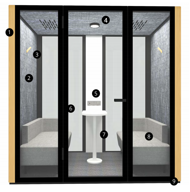 S Pod - Buy meeting pod, S Pod supplier, sound proof office pod Product ...